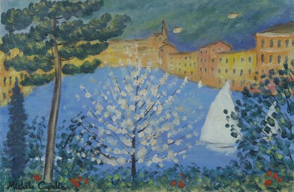 Michele Cascella (Ortona, 1892 - Milano, 1989) Portofino Olio su tela, cm.... | Pananti ...