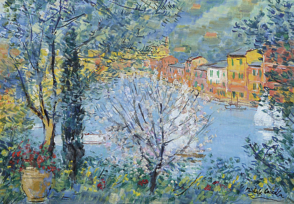 Michele Cascella, Portofino, 1985 Olio su tela, 40cm x 60cm. Archivio... | Gigarte Casa d'Aste ...