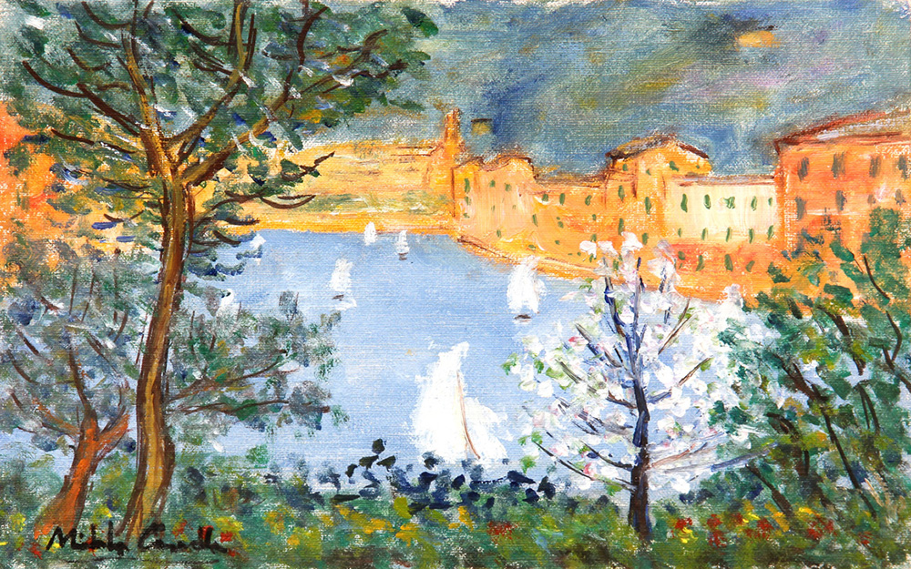 Michele CASCELLA (Ortona (Ch) 1892-09-07 Milano 1989-08-27) Portofino olio su... | Ambrosiana ...