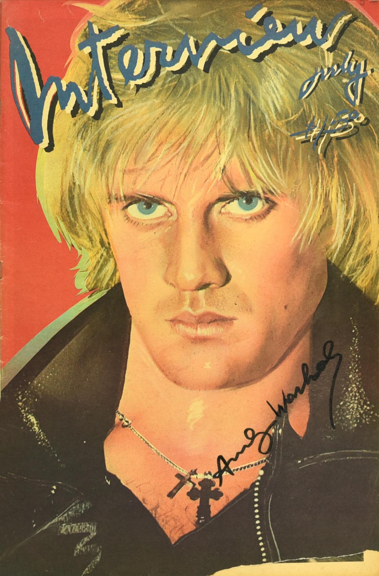 Andy Warhol (1928 - 1987) INTERVIEW. ALEXANDER GODUNOV pennafeltro su... | ITINERIS CASA D'ASTE ...