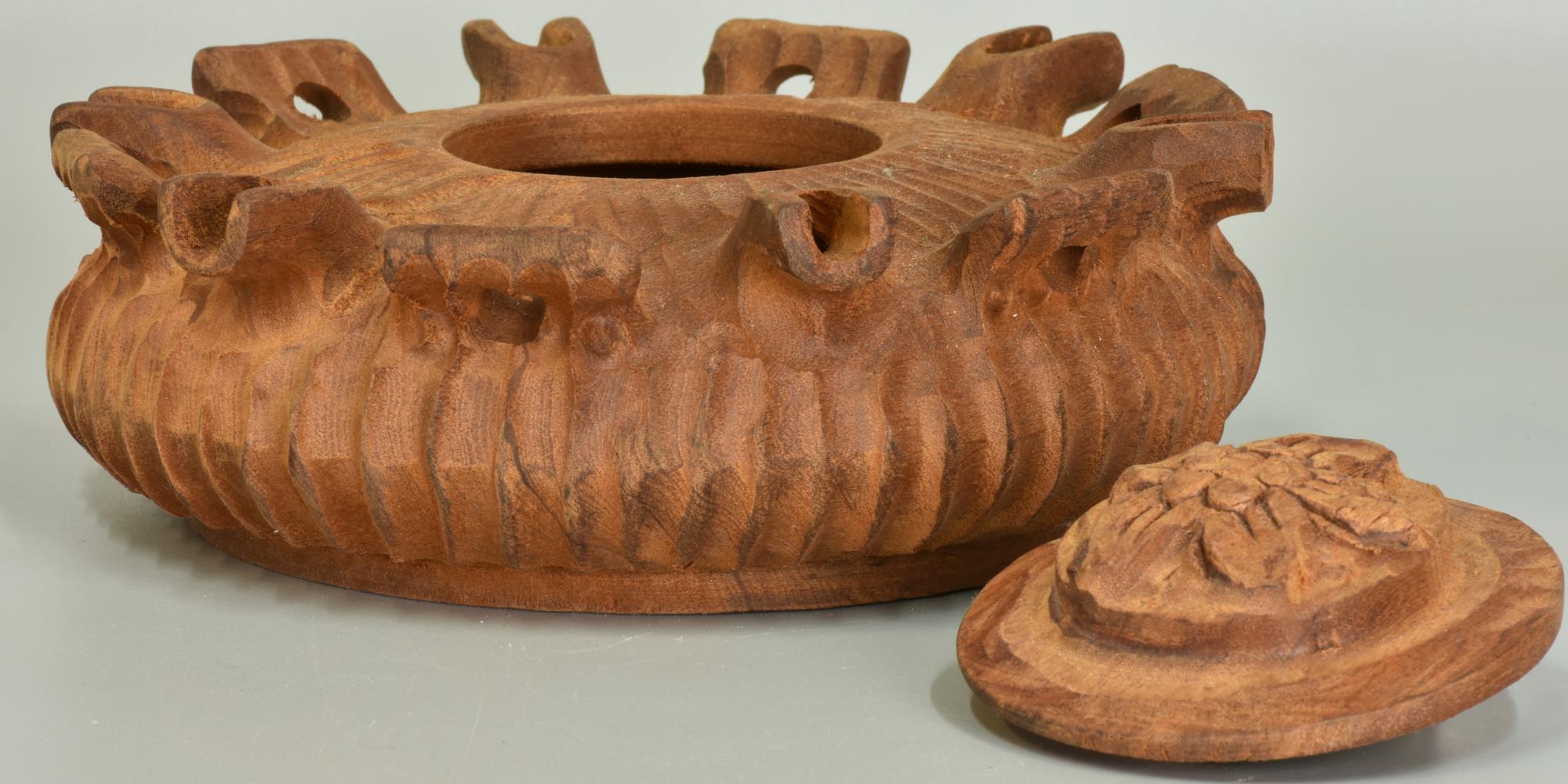 GROLLA DELL'AMICIZIA in legno, intagliata e decorata per 6 persone ...