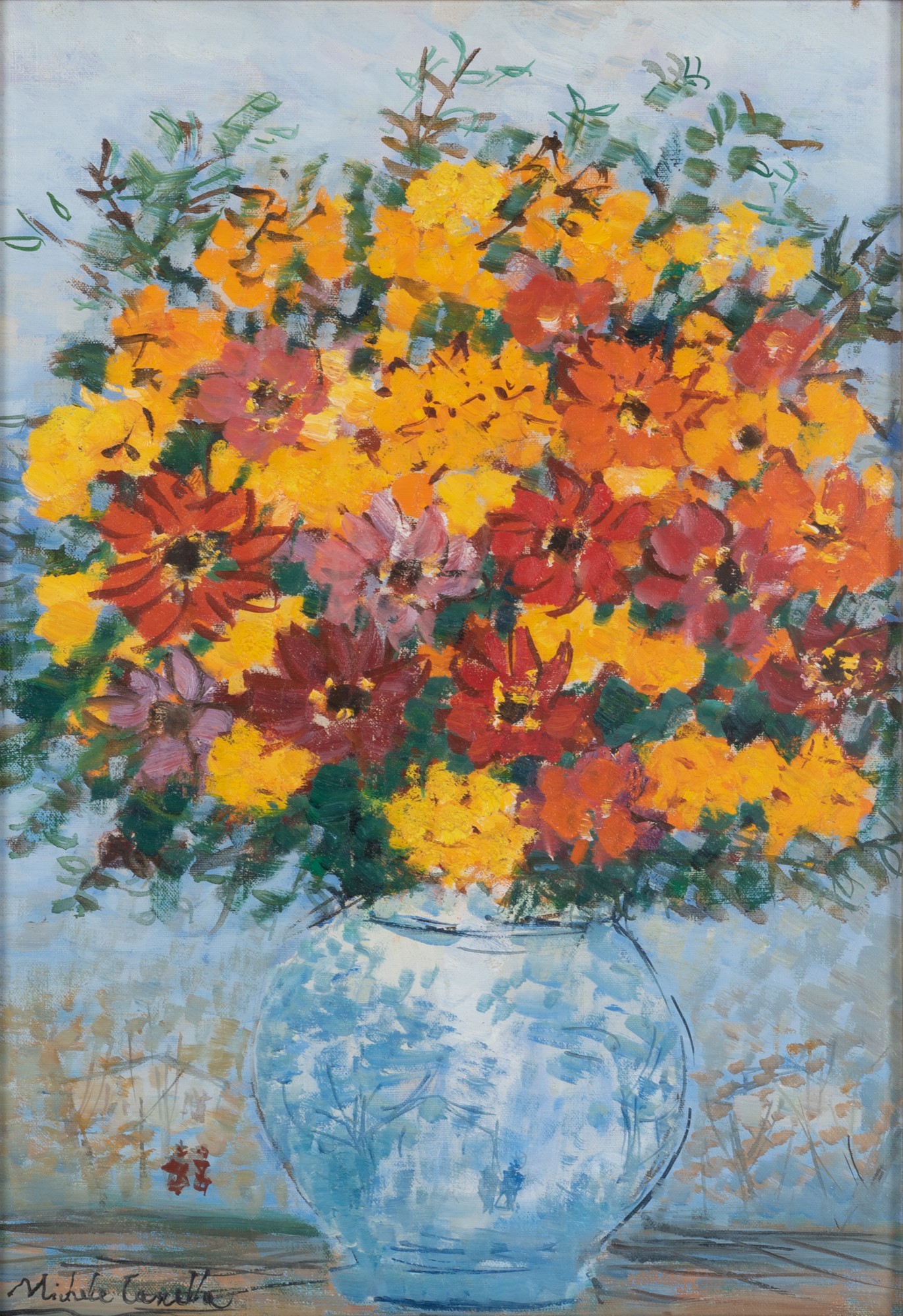 Michele Cascella (Ortona, 07/09/1892 - Milano, 31/08/1989) Vaso di fiori | Gliubich Casa d’Aste ...