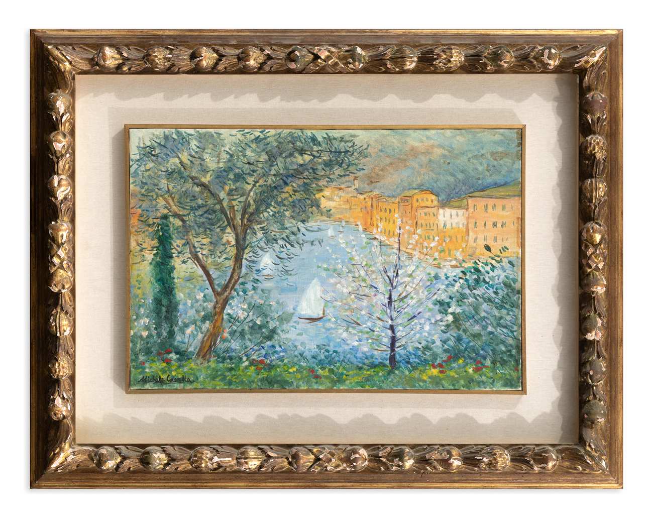 MICHELE CASCELLA (1892-1989) - Veduta di Portofino | Studio d'Arte Borromeo | ArsValue.com