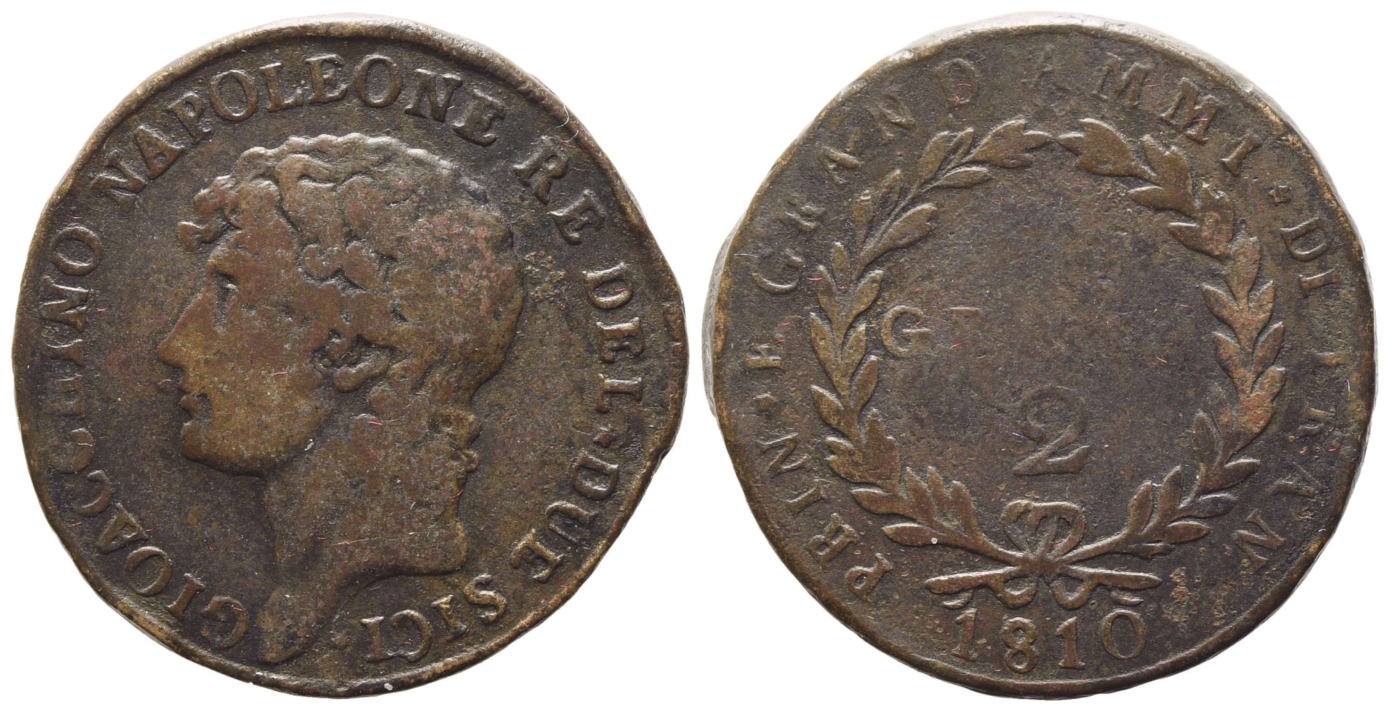 NAPOLI. Regno delle Due Sicilie. Gioacchino Napoleone Murat (1808-1815). 2... | Bertolami Fine ...