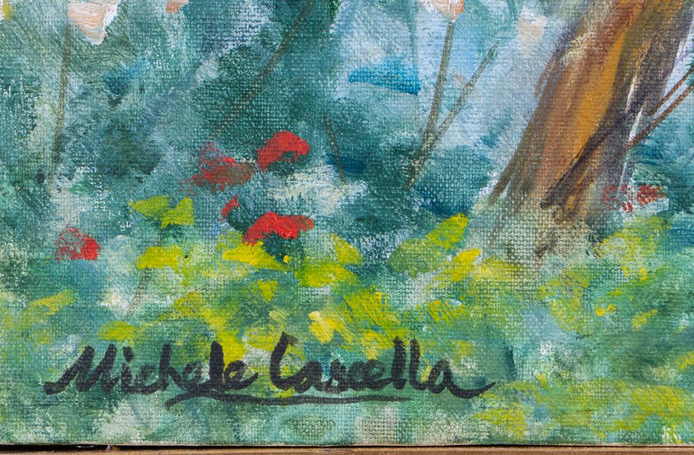 MICHELE CASCELLA (Ortona 1892 - Milano 1989) "Veduta di Portofino". Olio su... | Art ...