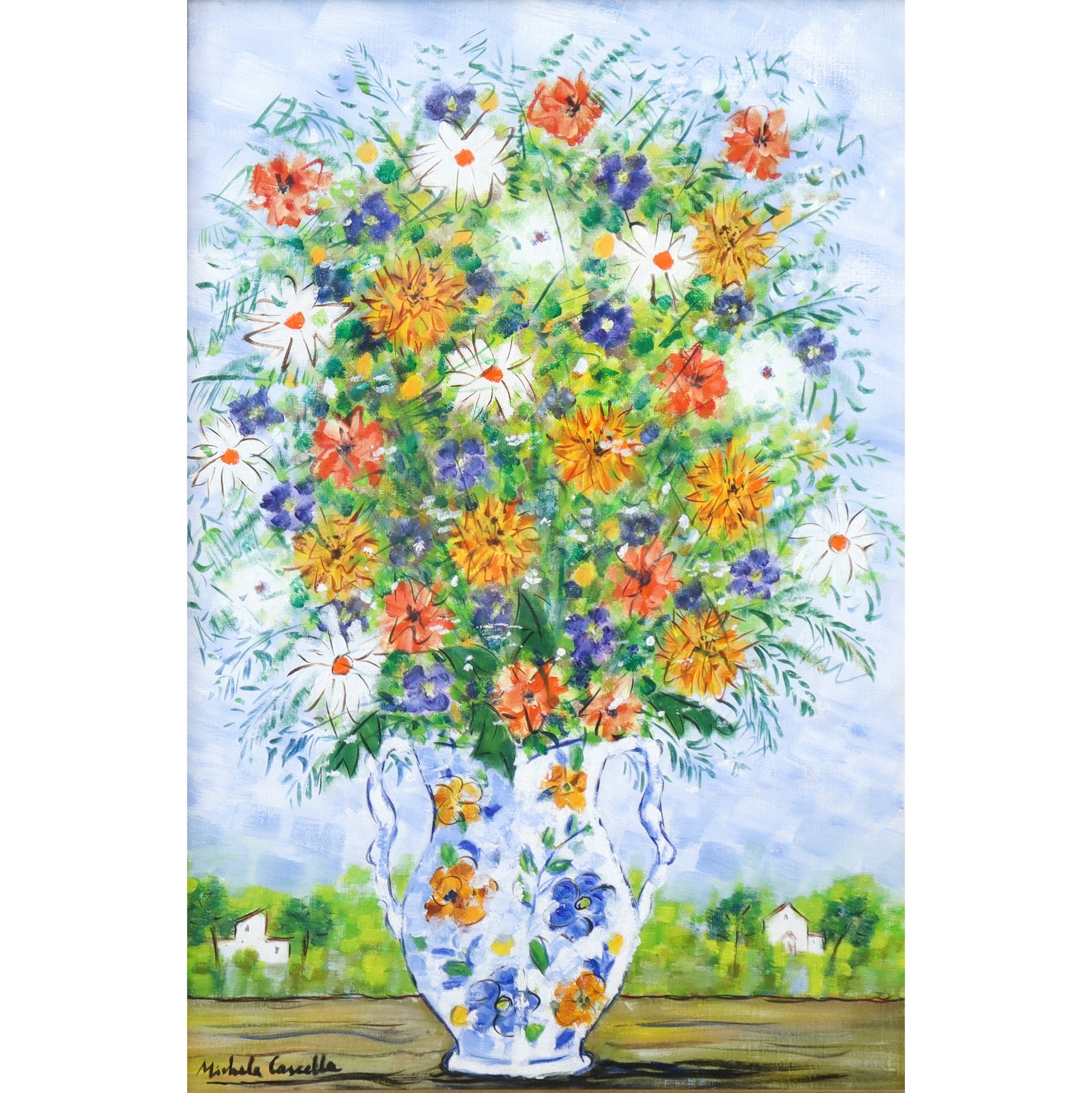 Michele Cascella (Ortona 1892-Milano 1989) - Vaso con fiori | Art La Rosa Casa d'Aste | ArsValue.com
