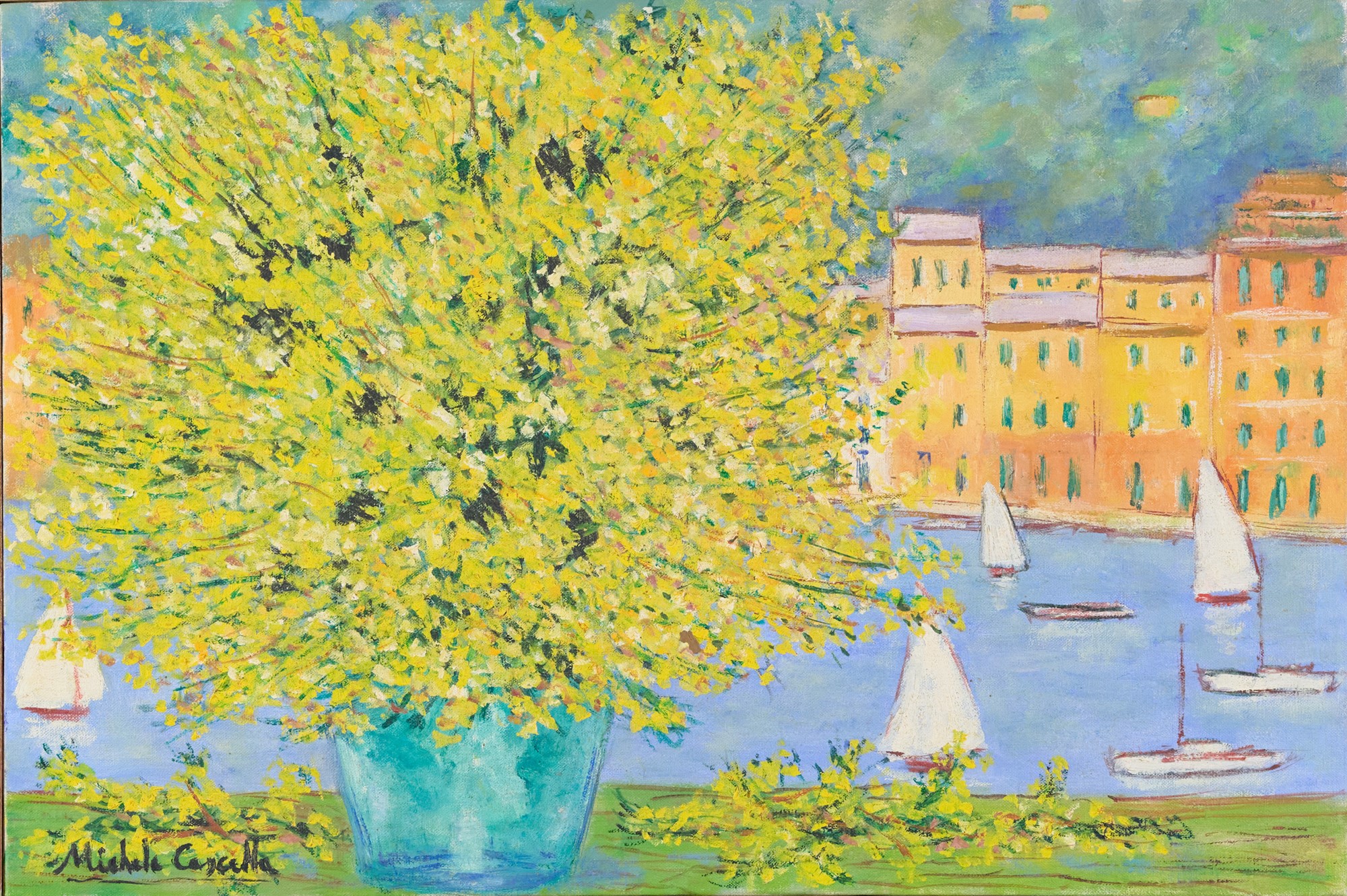 Michele Cascella (Ortona 1892-Milano 1989) Fiori di Portofino Olio su tela... | Fabiani Arte ...