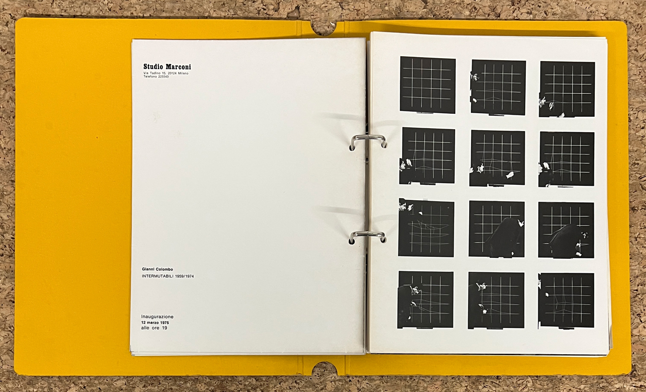 STUDIO MARCONI, MILANO - Raccoglitore contenente numerosi cataloghi ...