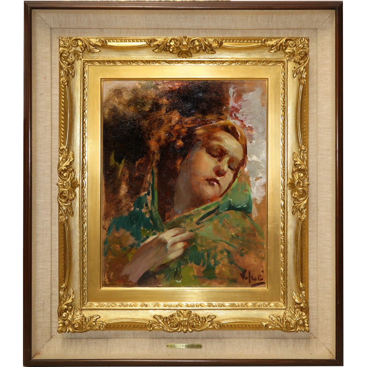 Vincenzo Irolli (Napoli 1860 - Napoli 1949) - Ritratto di donna | Art ...
