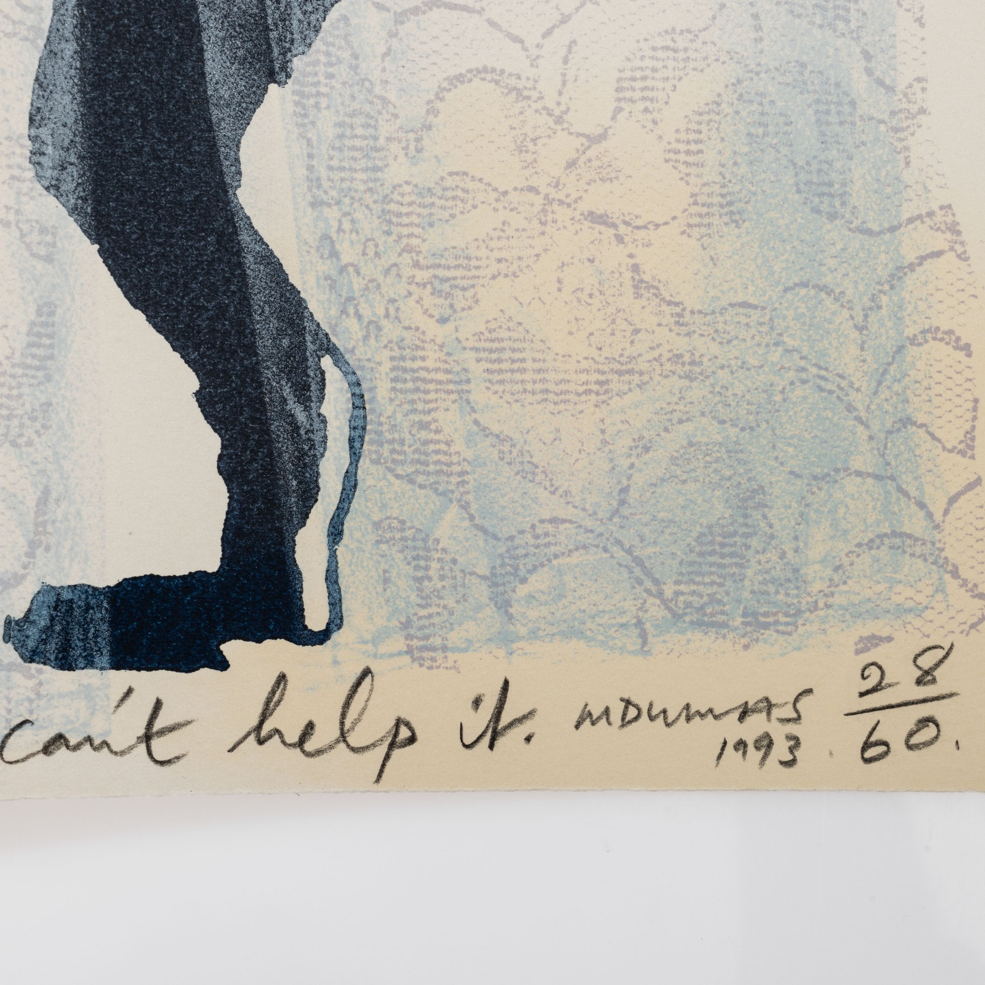 Marlene Dumas, The Black man, the Jew, and the girl Es. 28/60. Firmato ...