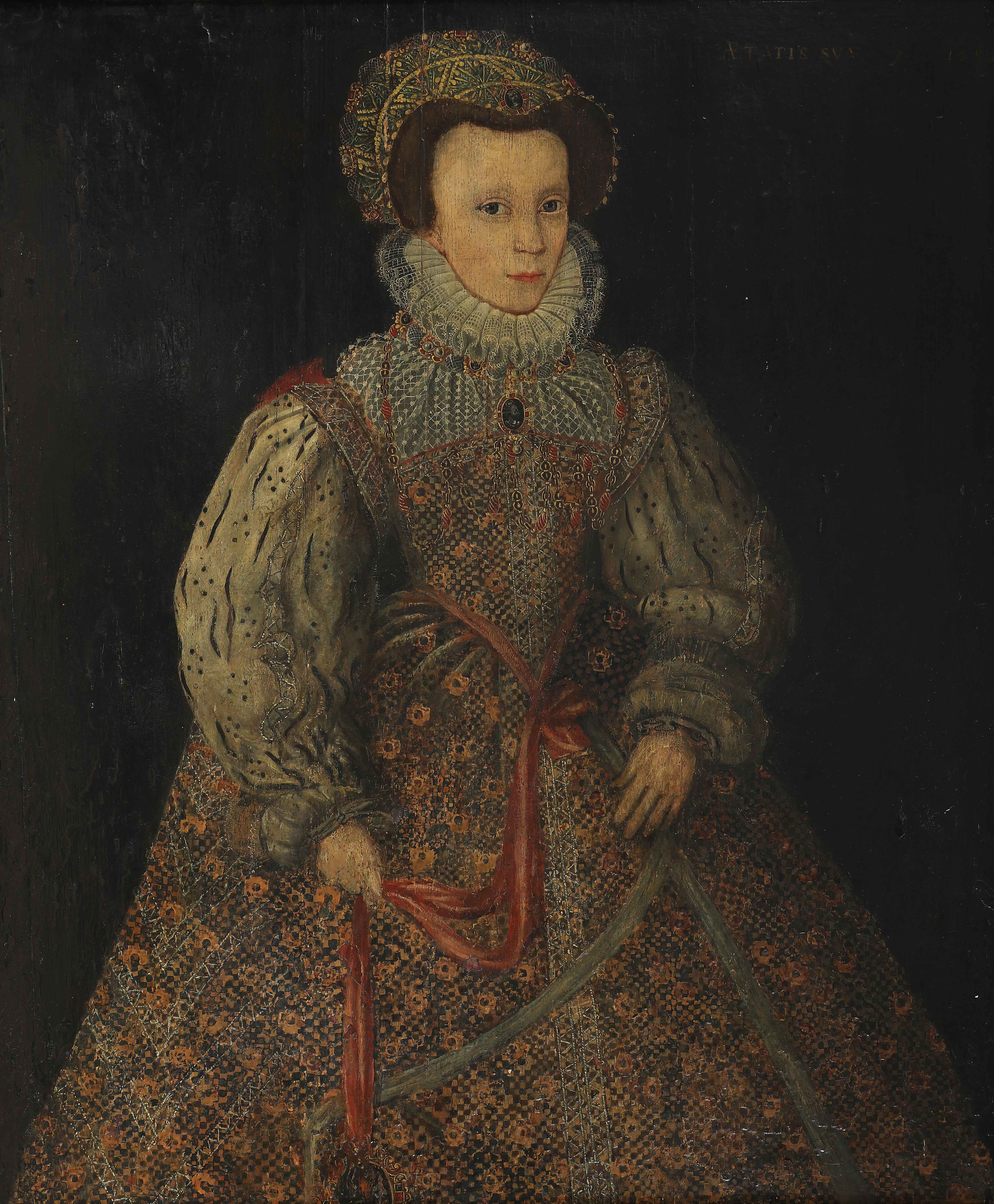 ARTISTA INGLESE DEL XVI SECOLO Ritratto femminile. Olio su tela. Cm 73,00 x... | Capitolium Art ...