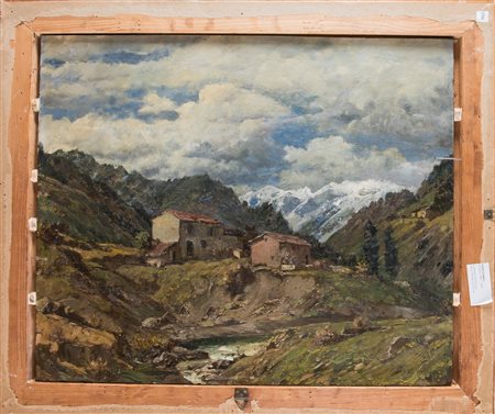 DANTE COMELLI (Bologna 1880 - 1958) "La basilica di san Luca". Olio su ...