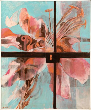 MARIO BARDI (1922-1998) - Il fiore dietro la vetrata, 1970 | STUDIO D ...