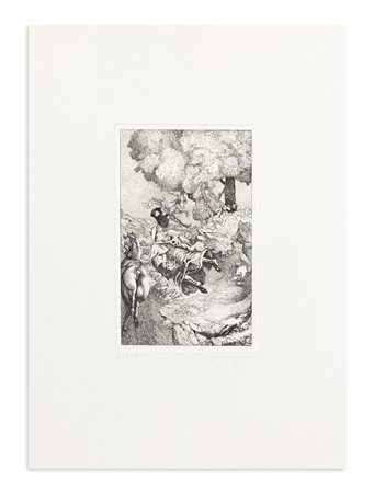 GIOVANNI GROMO (1929) - Lotto unico composto da 4 opere grafiche ...
