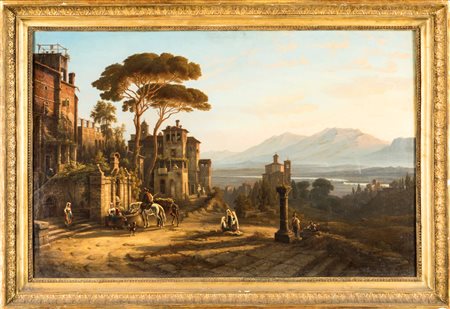 Henry (Karl Heinrich) Jaeckel (pre 1842 - post 1876) Veduta con ...