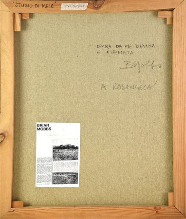 Brian Mobbs STUDIO DI MELE olio su tela, cm 60x50 firma sul retro ...