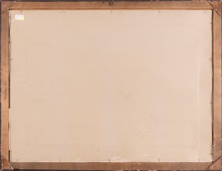 Augusto Bompiani (Roma, 1852 - Roma, 1930) Tornando dal bucato Tempera ...