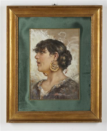 CERCONE ETTORE (1850 - 1911) - Ritratto di donna. | Capitolium Art ...