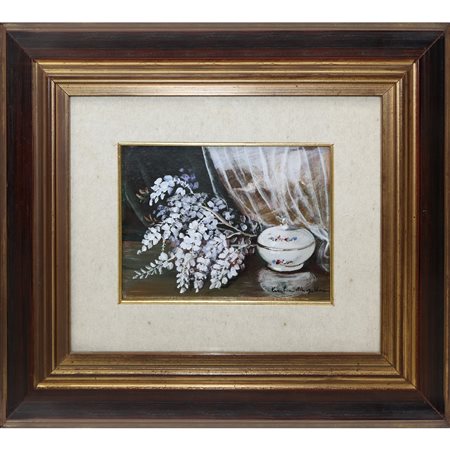 Cecilia Manzella - Vaso con glicine | Art La Rosa | ArsValue.com