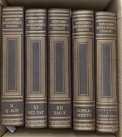 Enciclopedia italiana Treccani, dizionario enciclopedico. Dodici volumi ...