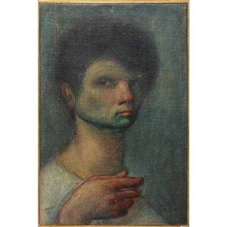 Mario Russo (Napoli 1925-Roma 2000) - Autoritratto, 1952 | Art La Rosa ...