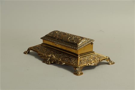 An antique copper stamp tray in a classic model. | Medusa Auctioneers ...