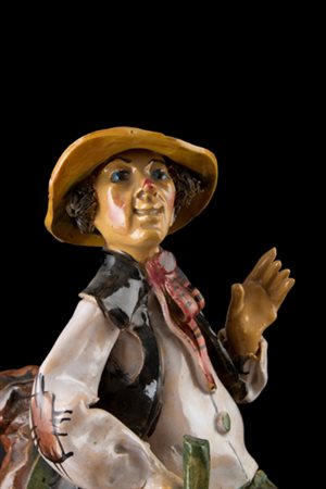 CARLO MORELLI. Terracotta sculpture "DRUNKARD ON HORSEBACK" | Viscontea ...