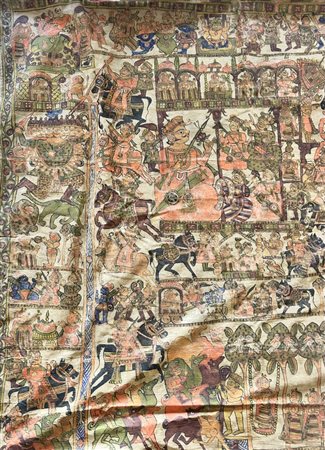 Large painting depicting the life of Pabuji (Pabuji Ki Phad ...