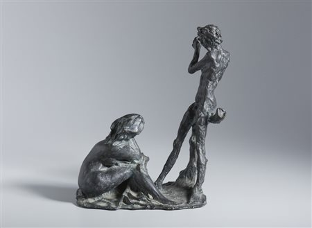 MURER AUGUSTO (1922 - 1985) - PAN E NINFA. | Capitolium Art | ArsValue.com