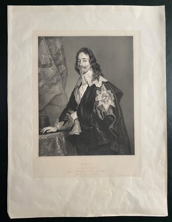 Franz Hanfstängl (1804 - 1877) Ritratto di Carlo I, da Van Dyck ...