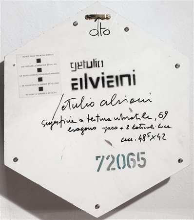 ALVIANI GETULIO Udine (Ud) 1939 Superficie a testura vibratile 1969 ...